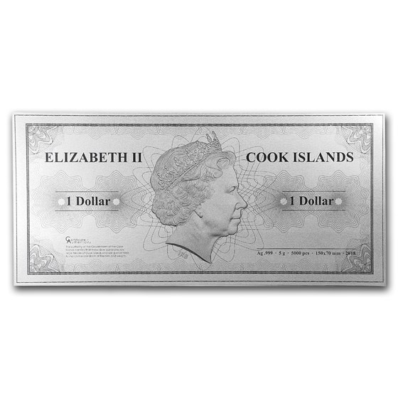 Buy 2018 Cook Islands Skyline Dollars Foil Silver Note (Paris) | APMEX