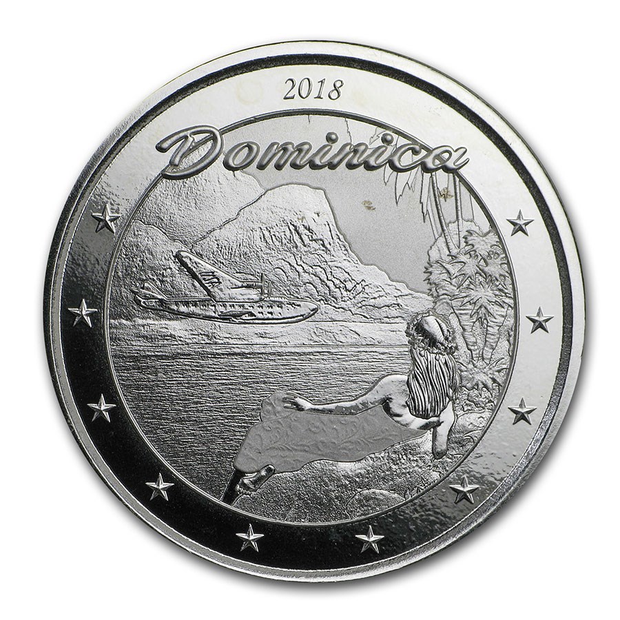 Buy 2018 Dominica 1 oz Silver Nature Isle BU (Abrasions) | APMEX