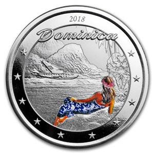 Buy 2018 Dominica 1 oz Silver Nature Isle Proof (Colorized) | APMEX