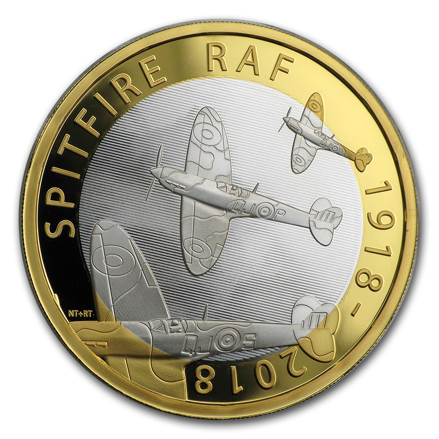 Buy 2018 Great Britain £2 Proof Silver Royal Air Force (Spitfire) | APMEX