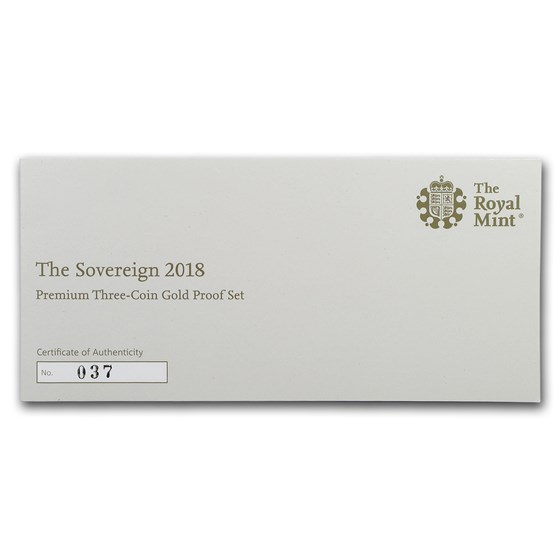 Buy 2018 Great Britain 3-Coin Gold Sovereign Premium Proof Set | APMEX