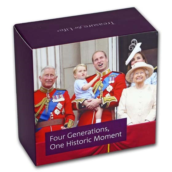 Buy 2018 Great Britain £5 Prf Gold Four Generations | APMEX