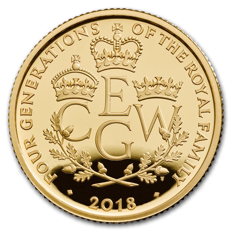 Buy 2018 Great Britain Prf 1/4 oz Gold Four Generations | APMEX