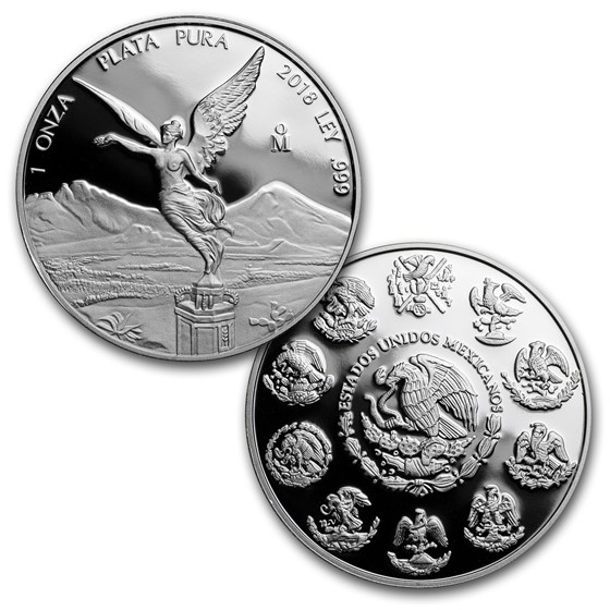 Buy 2018 Mexico 2-Coin Silver Libertad Proof/Reverse Proof Set #3 | APMEX