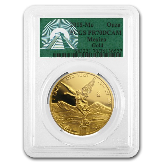 Buy 2018 Mexico 5-Coin Gold Libertad Set PR-70 PCGS (Green Label) | APMEX