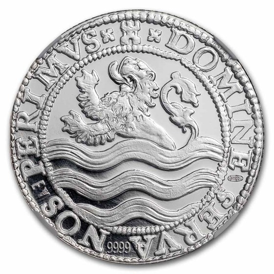 2018 Netherlands 1 oz Silver Lion Dollar Restrike NGC GEM PF FR