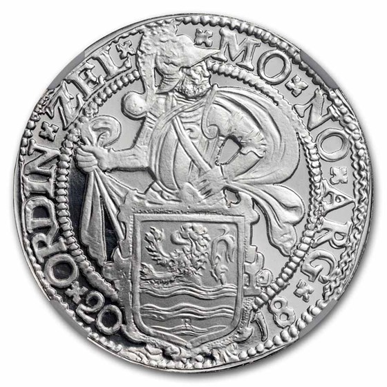 2018 Netherlands 1 oz Silver Lion Dollar Restrike NGC GEM PF FR