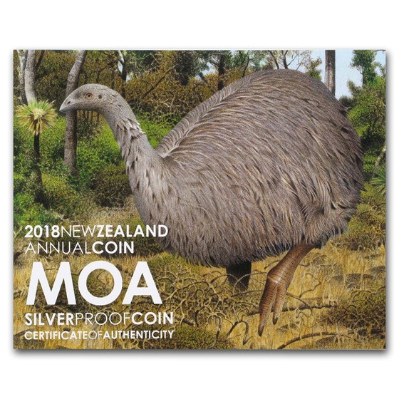 Buy 2018 New Zealand 1 oz Silver Annual Moa Proof (w/Box & COA) | APMEX