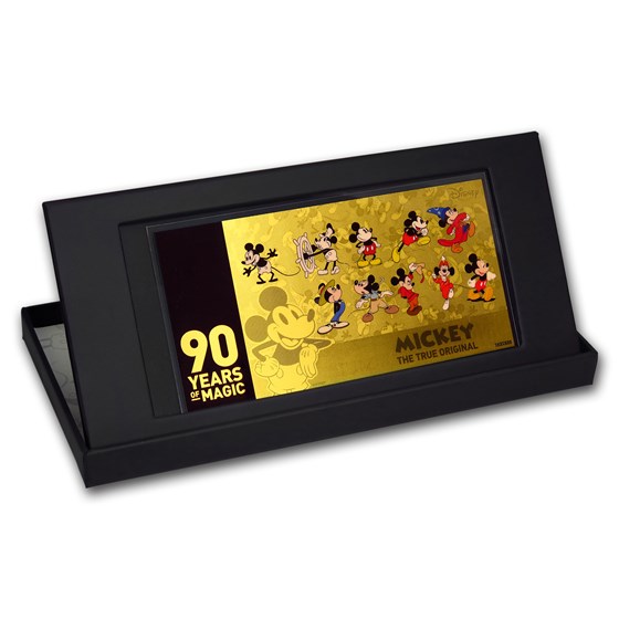Buy 2018 Niue 1 gram Gold $10 Note Disney Mickey's 90th Anniversary | APMEX