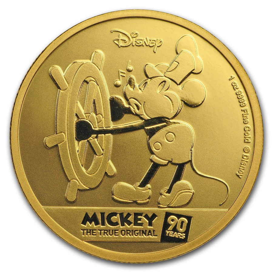 Buy 2018 Niue 1 oz Gold Proof $250 Disney Mickey's 90th Anniversary | APMEX