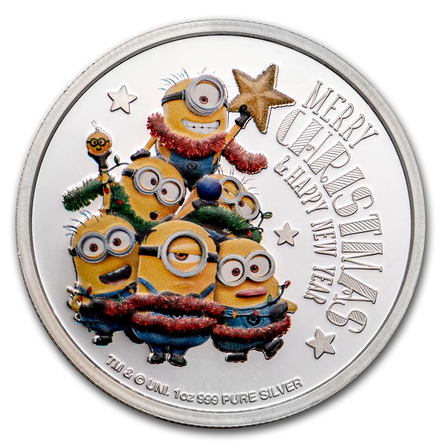 Buy 2018 Niue 1 oz Silver $2 Despicable Me: Christmas Minion Proof | APMEX