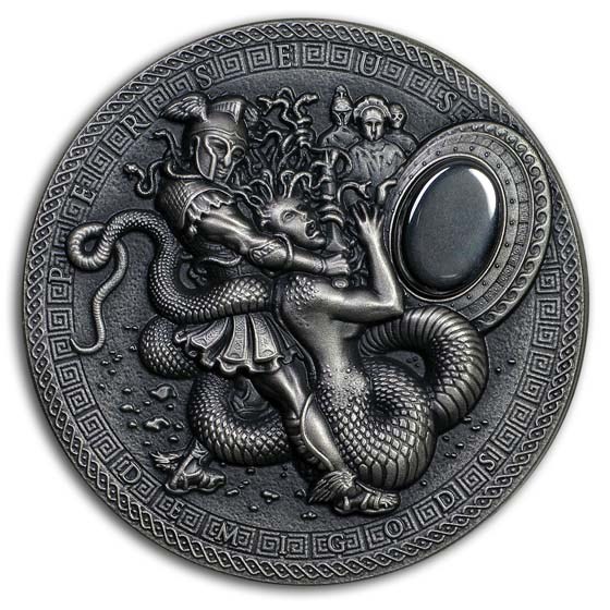 Buy 2018 Niue 2 oz Antique Silver Demigods Perseus Ultra High Relief ...