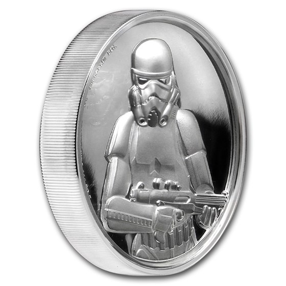 Buy 2018 Niue 2 oz Silver $5 Star Wars Stormtrooper Ultra High Relief ...