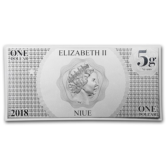 Buy 2018 Niue 5 gram Silver $1 Note Justice League Superman | APMEX