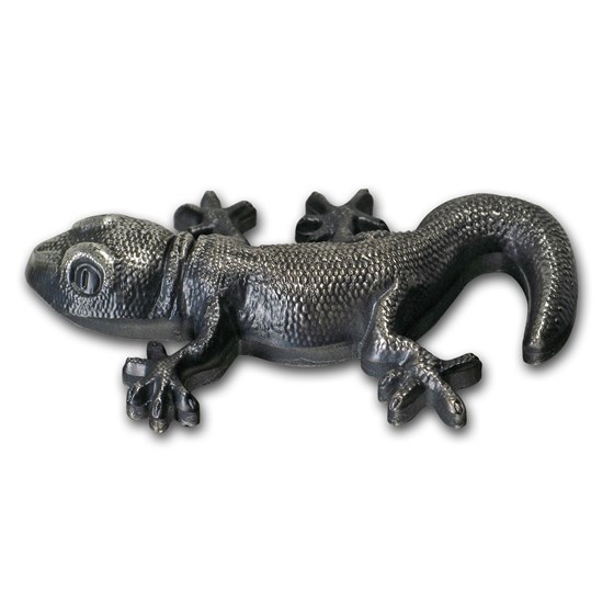 Buy 2018 Palau 1 oz Silver Antique Finish Gecko Shaped Coin | APMEX