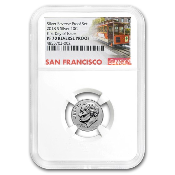 Buy 2018-S Silver Reverse Proof Set PF-70 NGC (First Day of Issue) | APMEX