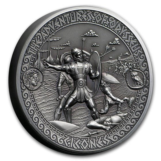 Buy 2018 Solomon Isl. Antique Silver Adventures of Odysseus Cicones | APMEX