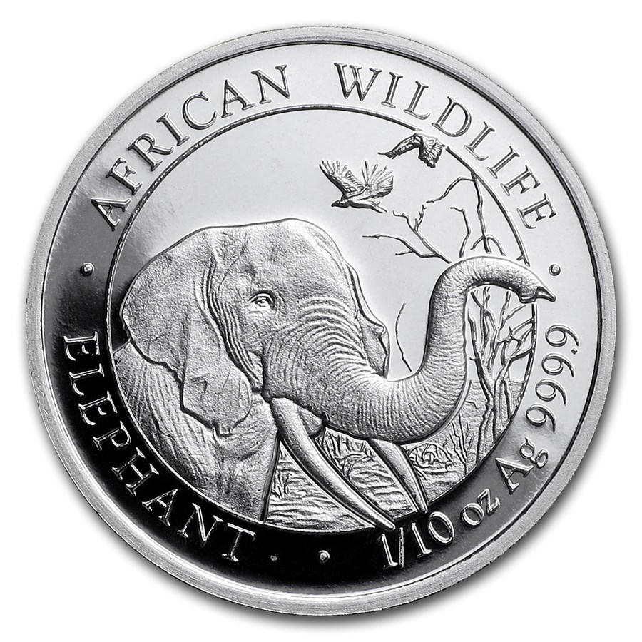 Buy 2018 Somalia 1/10 oz Silver Elephant BU | APMEX