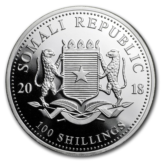 Buy 2018 Somalia 1 oz Silver Elephant (Gilded) | APMEX