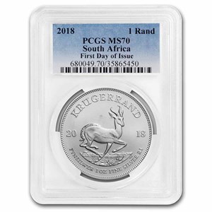 Buy 2018 South Africa 1 oz Silver Krugerrand MS-70 PCGS (FDI) | APMEX