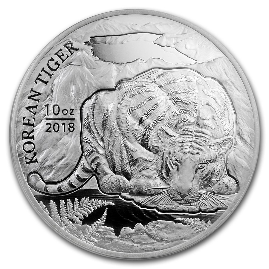 Buy 2018 South Korea 10 oz Silver Tiger BU | APMEX