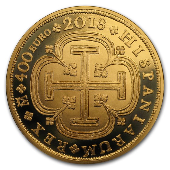 Buy 2018 Spain Proof Gold €400 150th Anniversary Spanish Escudos | APMEX