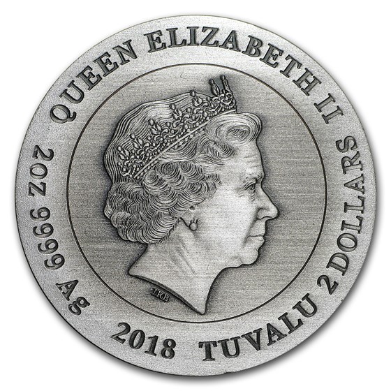 Buy 2018 Tuvalu 2 oz Silver Roman Centurion Warfare BU (HR, Antiqued ...