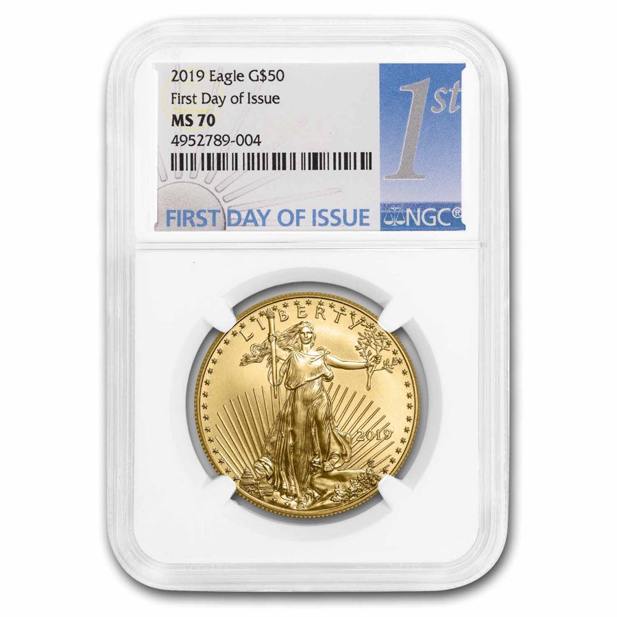 2019 1 oz American Gold Eagle MS-70 NGC (First Day of Issue)