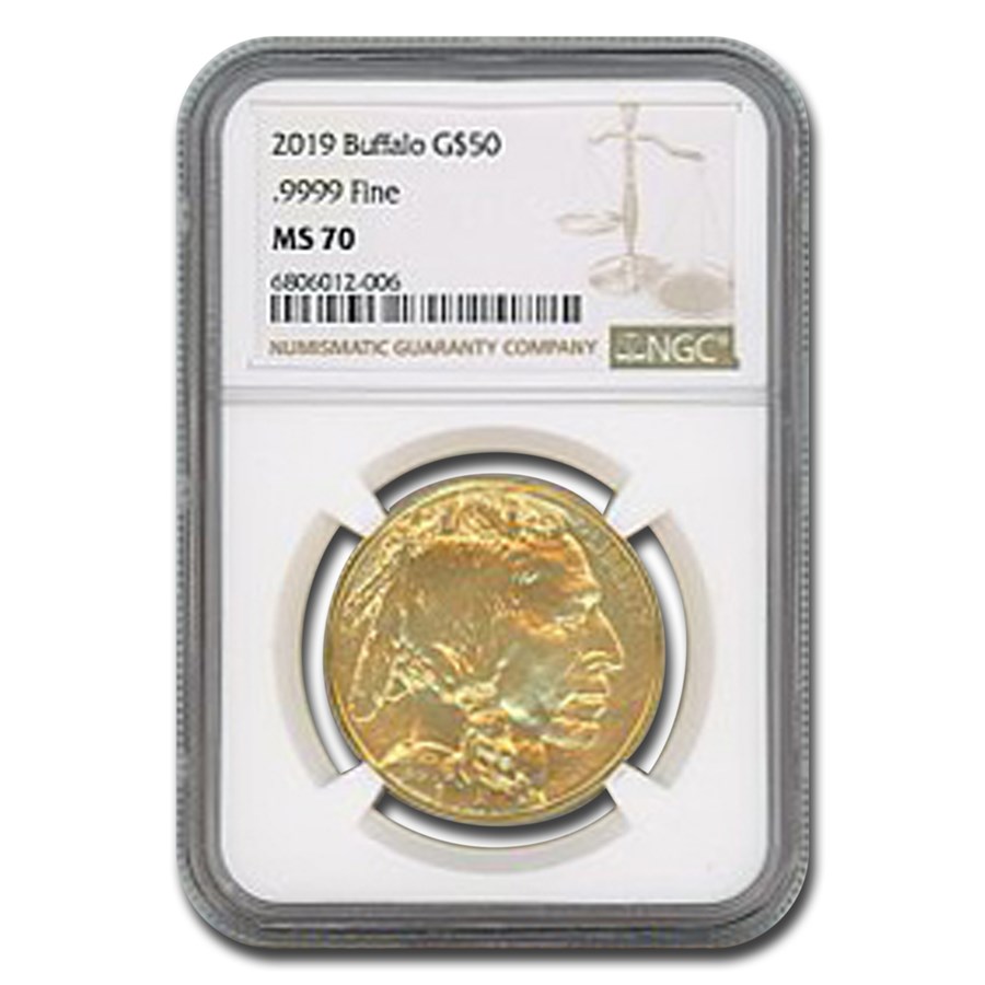 2019 1 oz Gold Buffalo MS-70 NGC