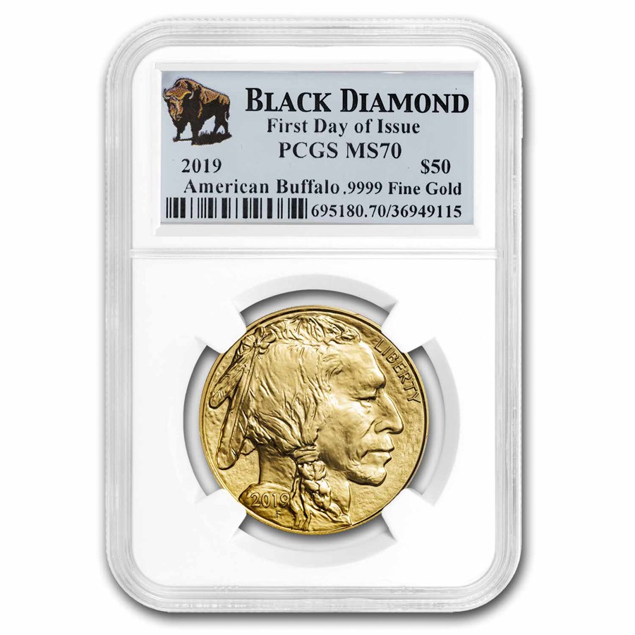 Buy 2019 1 oz Gold Buffalo MS-70 PCGS (FDI, Black Diamond) | APMEX