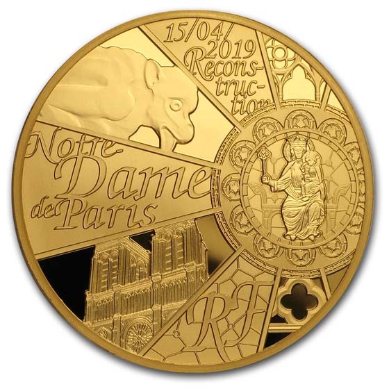 Buy 2019 1 oz Proof Gold Notre Dame de Paris: Reconstruction | APMEX