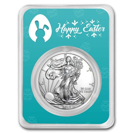 Buy 2019 1 oz Silver American Eagle - Happy Easter | APMEX