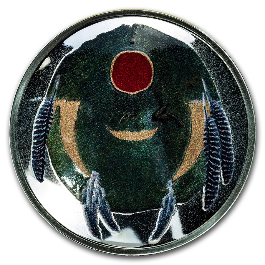 Buy 2019 1 oz Silver Domed Native American Weapons Cree Bone Knife | APMEX