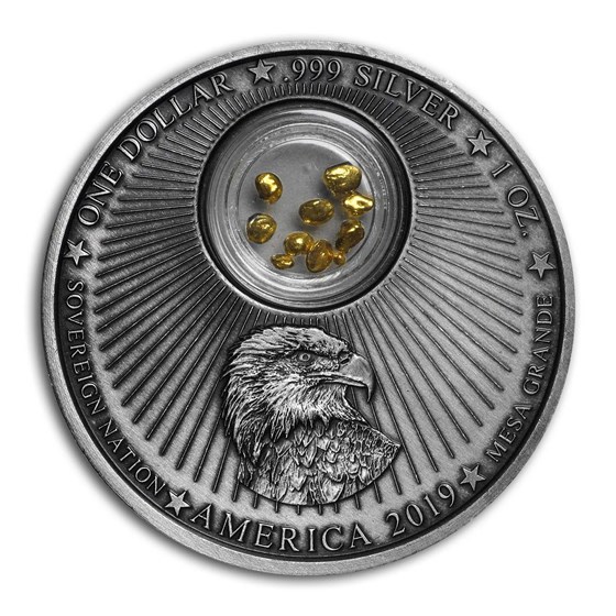 Buy 2019 1 oz Silver Nevada Gold and Silver Rush Proof | APMEX