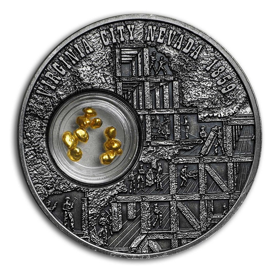 Buy 2019 1 oz Silver Nevada Gold and Silver Rush Proof | APMEX