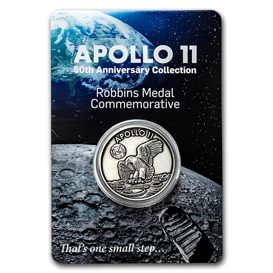 Buy 2019 1 oz Silver-Plated Copper Apollo 11 50th Anniv. Commem. | APMEX