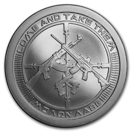 Buy 2019 1 oz Silver Shield Round - AG-47 Come and Take It | APMEX