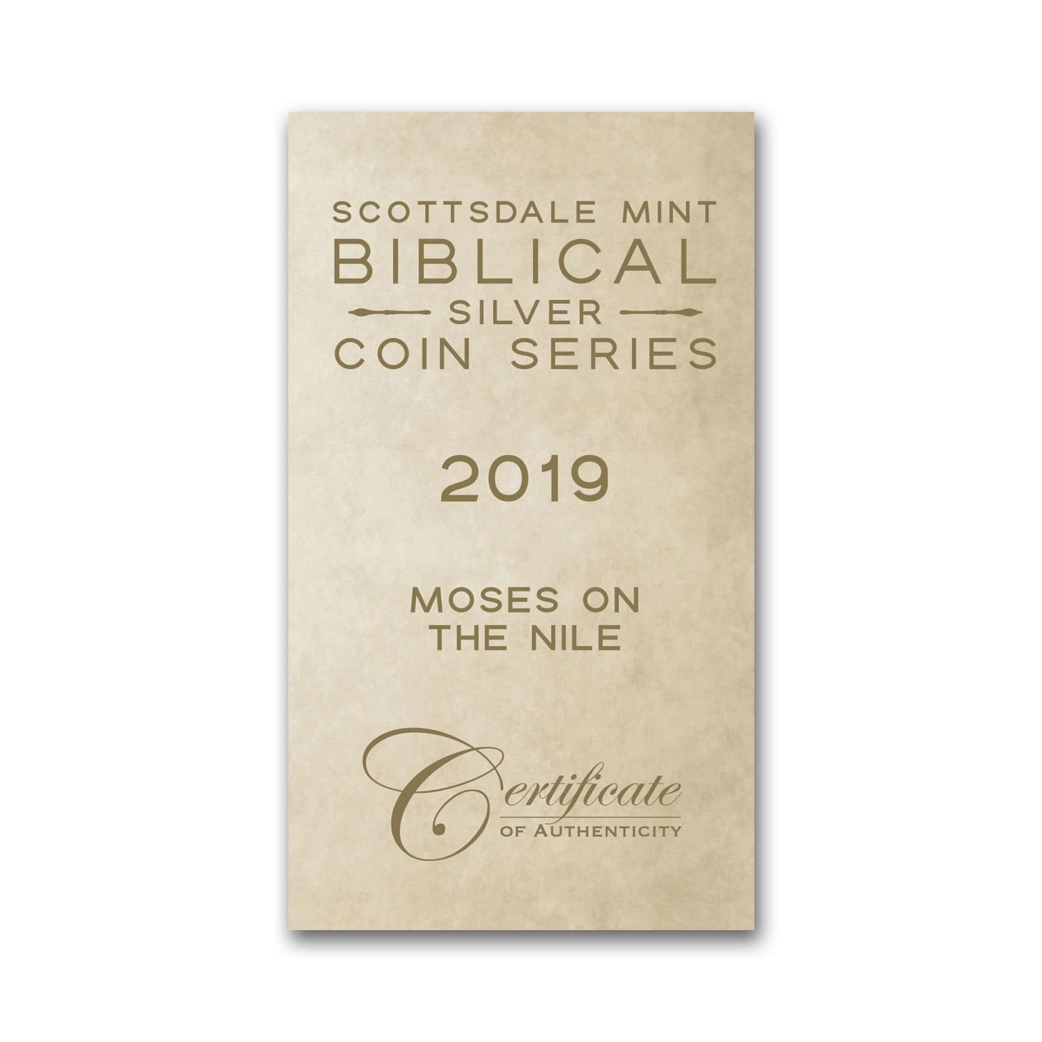 APMEX - 2019 2 oz Silver Coin - Biblical Series (Moses on the Nile)
