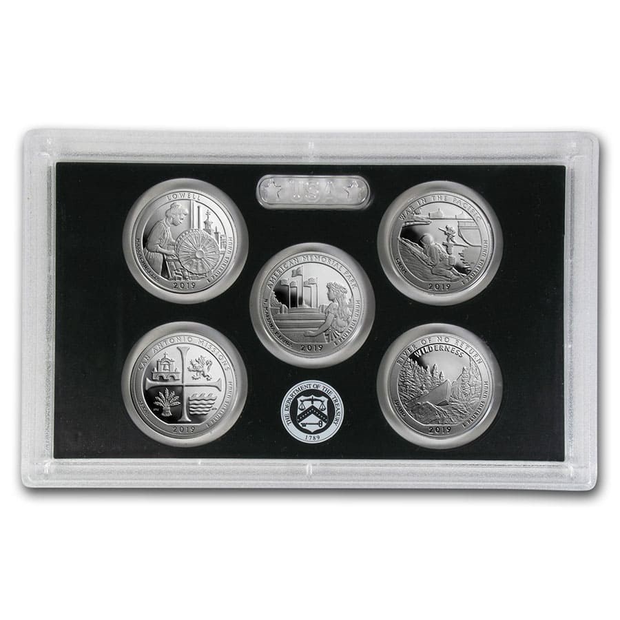 Buy 2019 America the Beautiful Quarters Silver Prf Set (No Box/COA) | APMEX