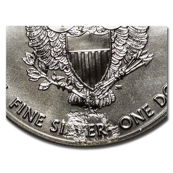 Buy 2019 American Silver Eagle MS-69 PCGS (Error, Rev Struck Thru) | APMEX