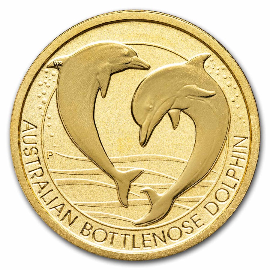 2019 Australia 1/3 Gold Bottlenose Dolphin BU