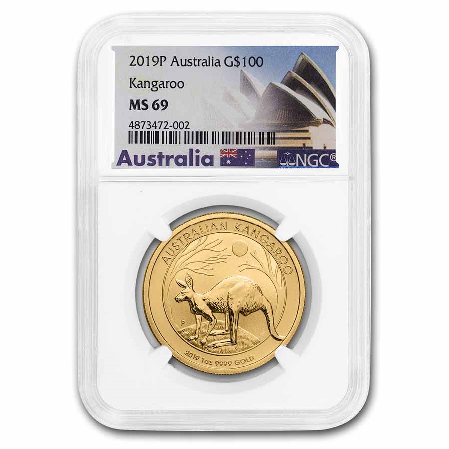 Buy 2019 Australia 1 oz Gold Kangaroo MS-69 NGC | APMEX