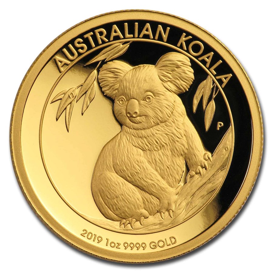 Buy 2019 Australia 1 oz Gold Koala Proof (High Relief, Box & COA) | APMEX