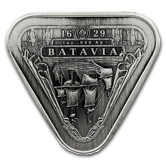 Buy 2019 Australia 1 oz Silver $1 Batavia Shipwreck Antiqued | APMEX