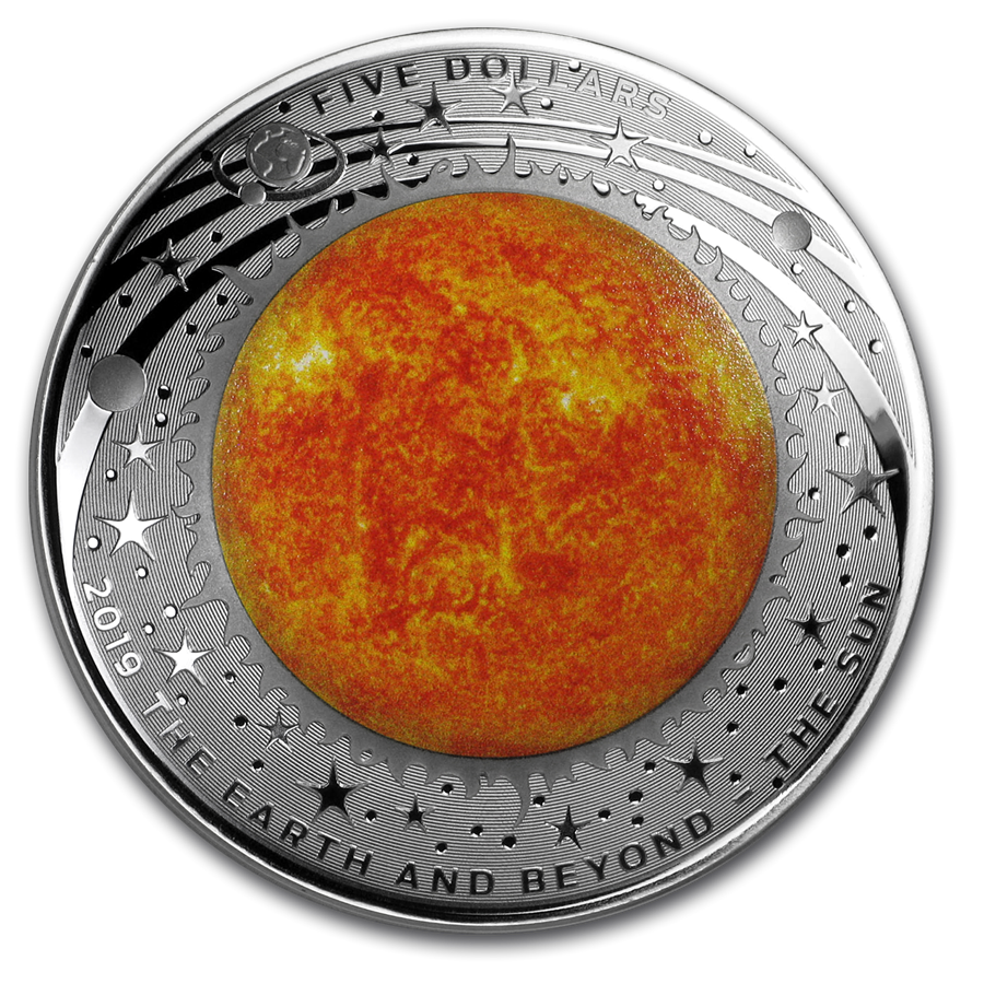2019 Australia 1 oz Silver $5 Domed The Sun (Coin Only) For Sale ...