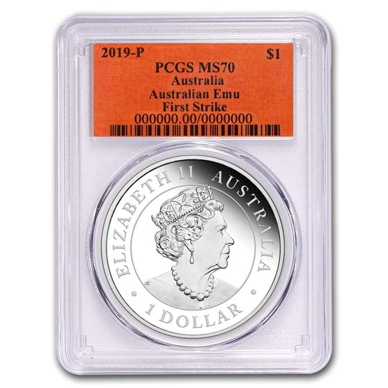 Buy 2019 Australia 1 oz Silver Emu MS-70 PCGS (FS, Emu Label) | APMEX