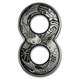 Buy 2019 Australia 2 oz Silver Figure Eight Koi (Antiqued) | APMEX