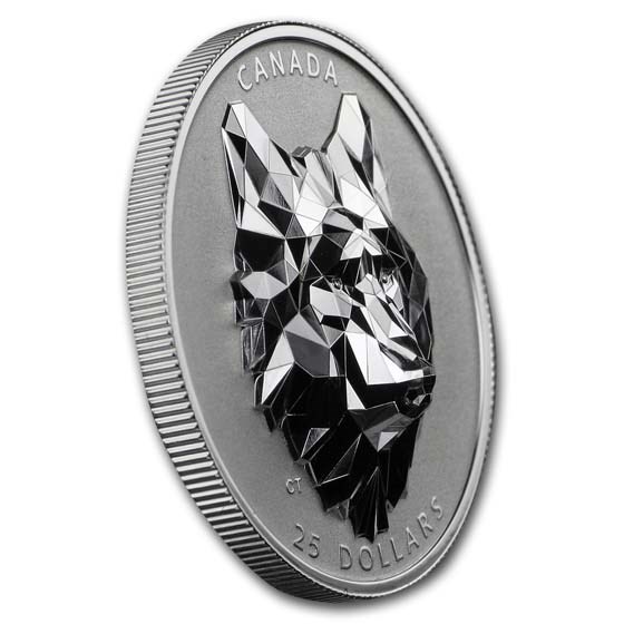 Buy 2019 Canada 1 oz Silver $25 Animal Head: Wolf (Coin in sub-box) | APMEX