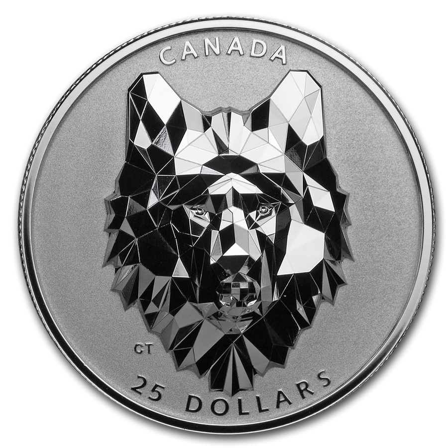 Buy 2019 Canada 1 oz Silver $25 Animal Head: Wolf (Coin in sub-box) | APMEX