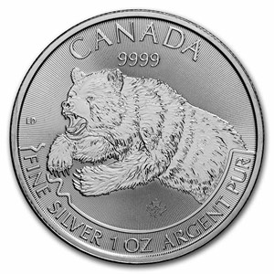 Buy 2019 Canada 1 oz Silver Predator Series Grizzly (Abrasions) | APMEX